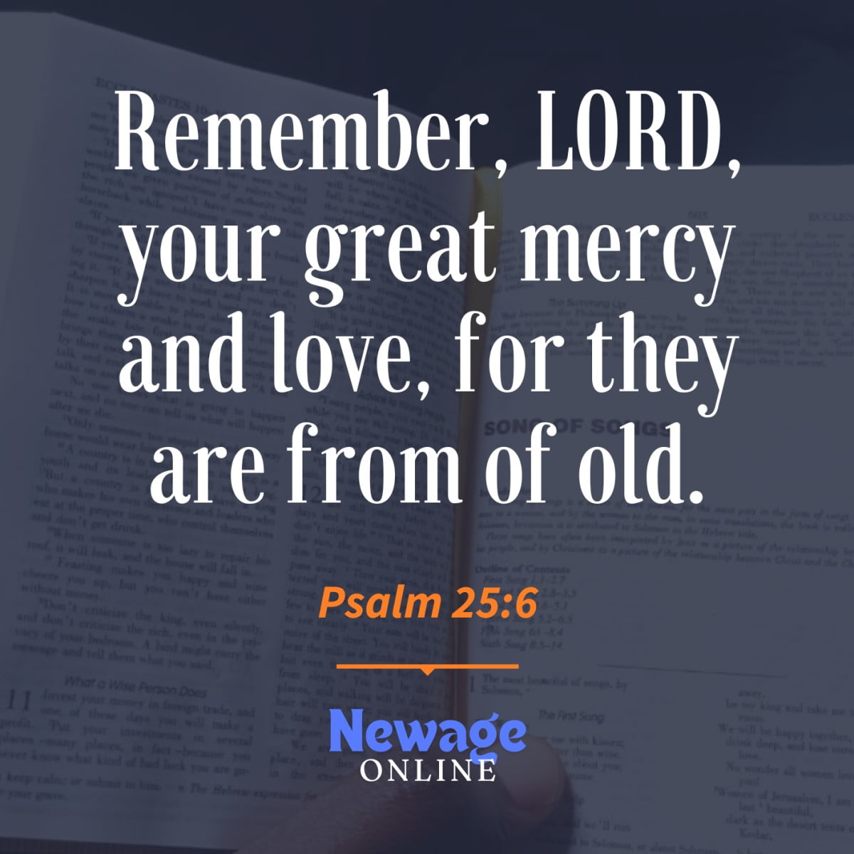 40 Important Bible Verses About God's Mercy | New Age Online